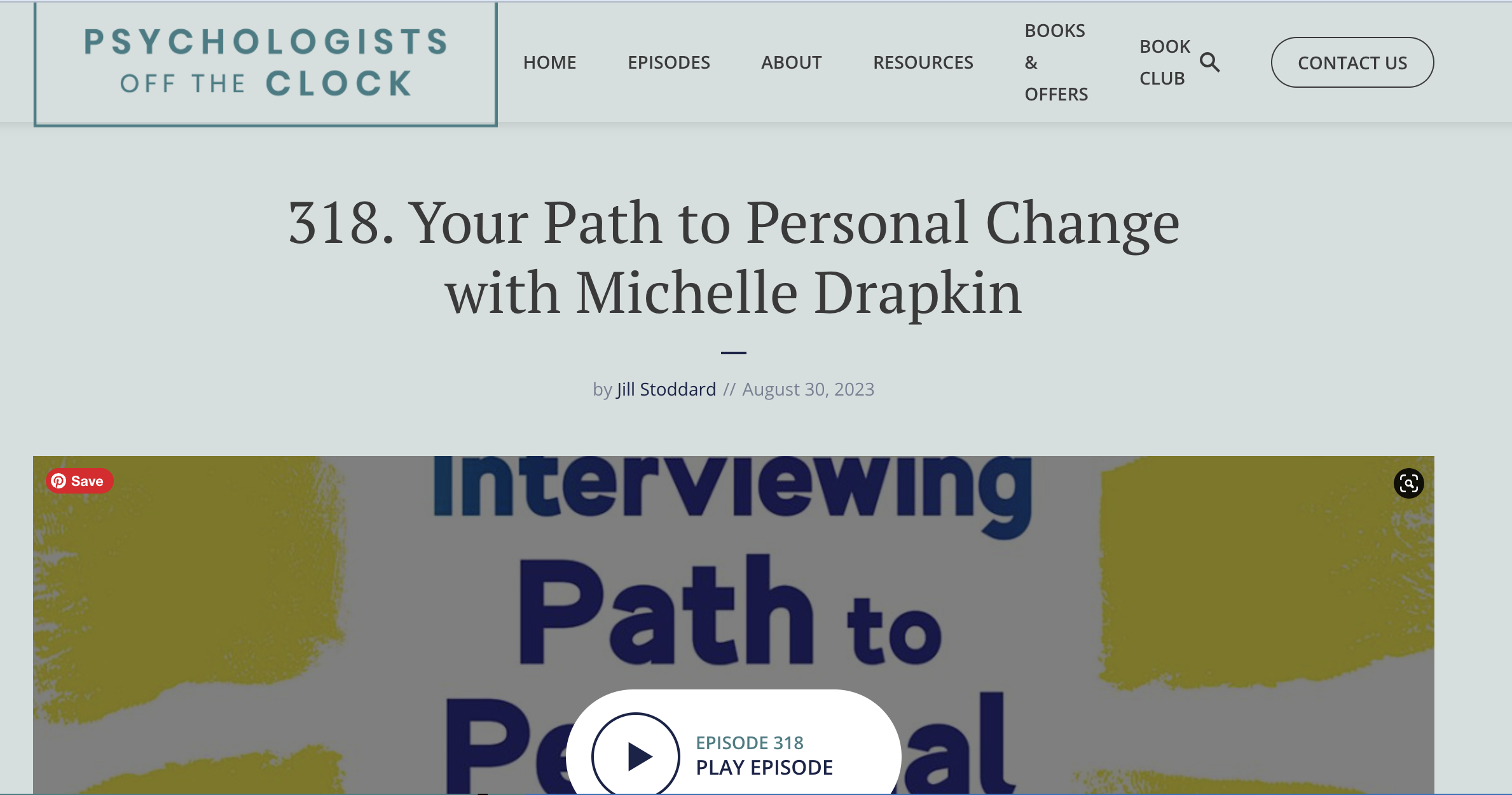 Dr. Drapkin on the Psychologists Off the Clock Podcast